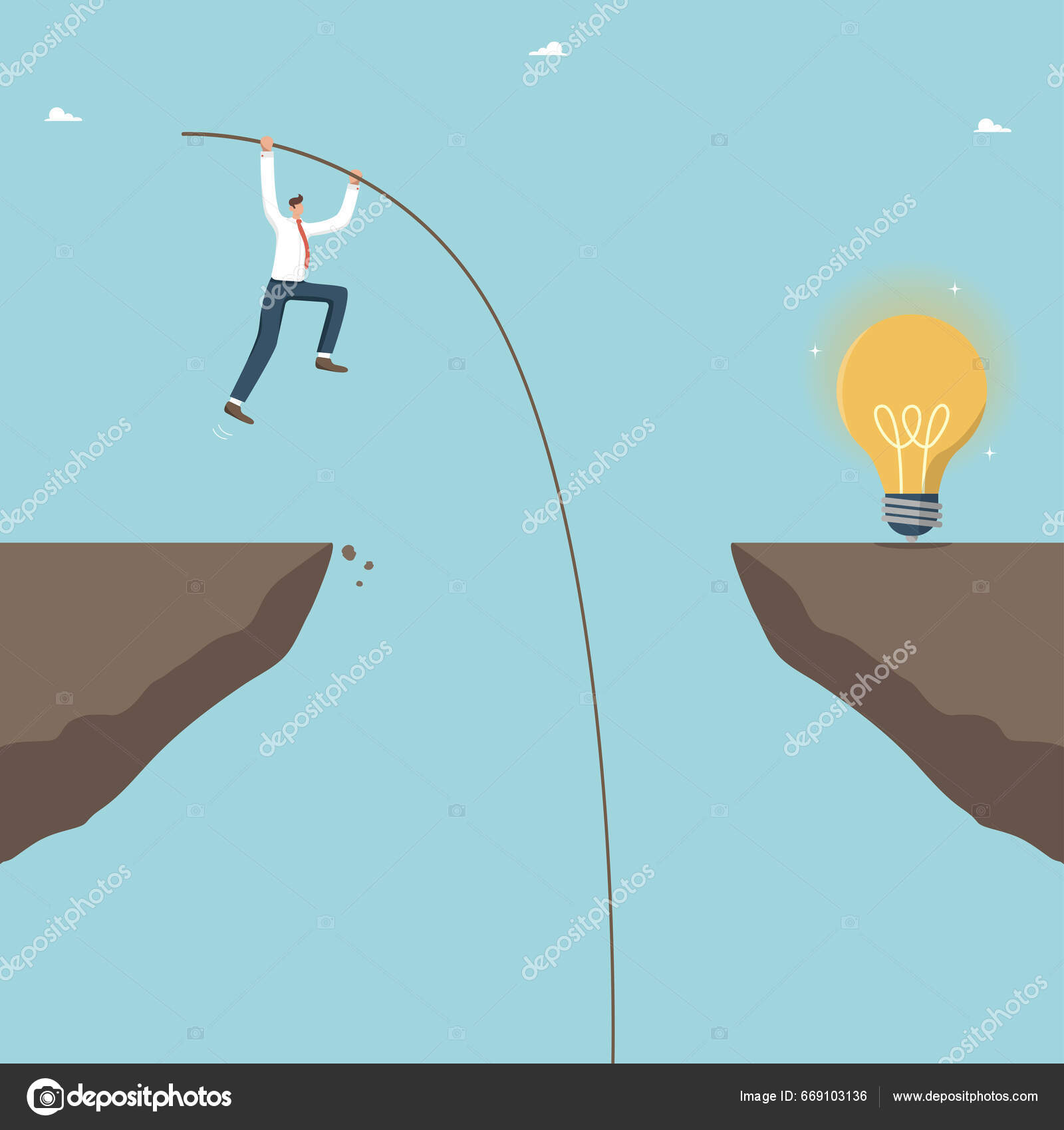 Put Effort Creative Create Innovation Overcome Difficulties Brilliant ...