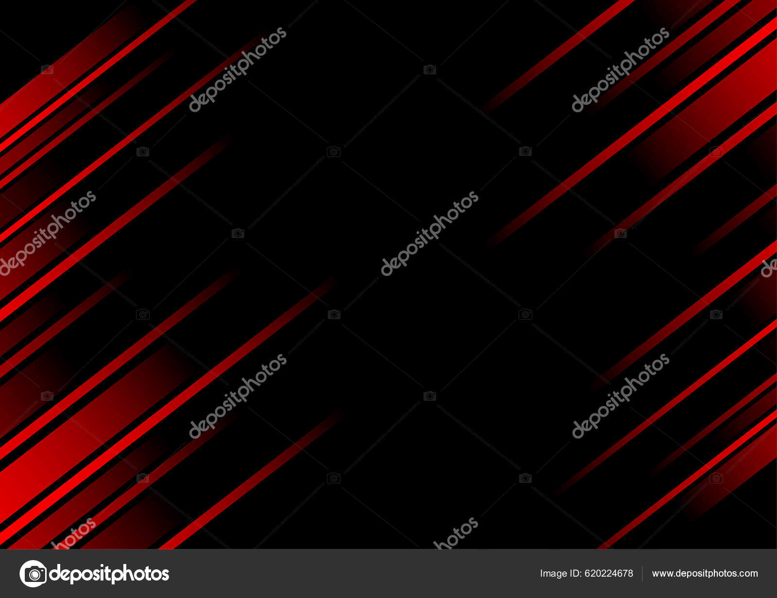 Abstract Red Line Black Background Business Card Cover Banner Flyer ...