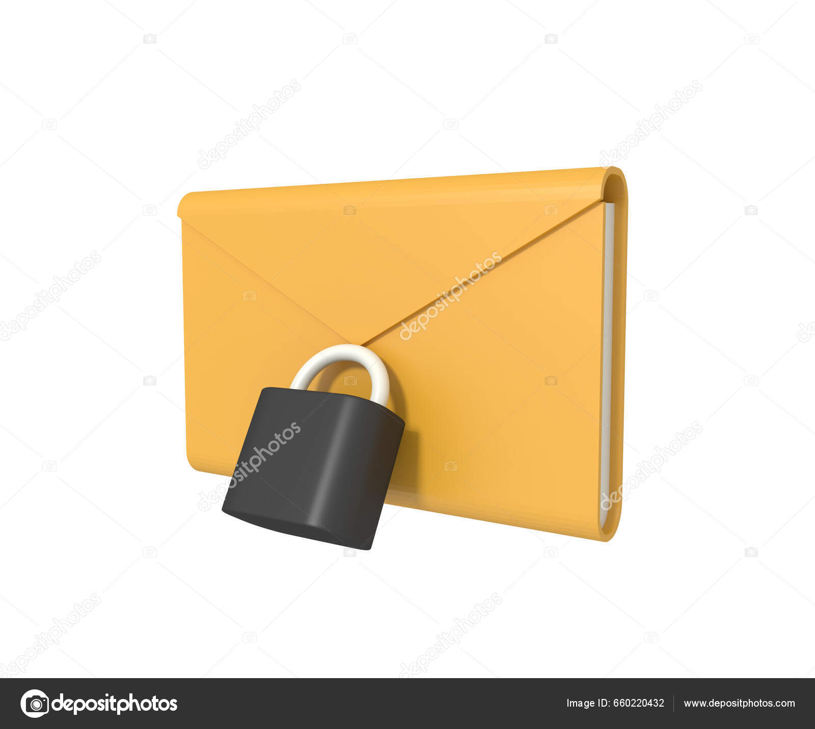 Envelope Mail Lock Padlock — Stock Photo © huseinart #660220432