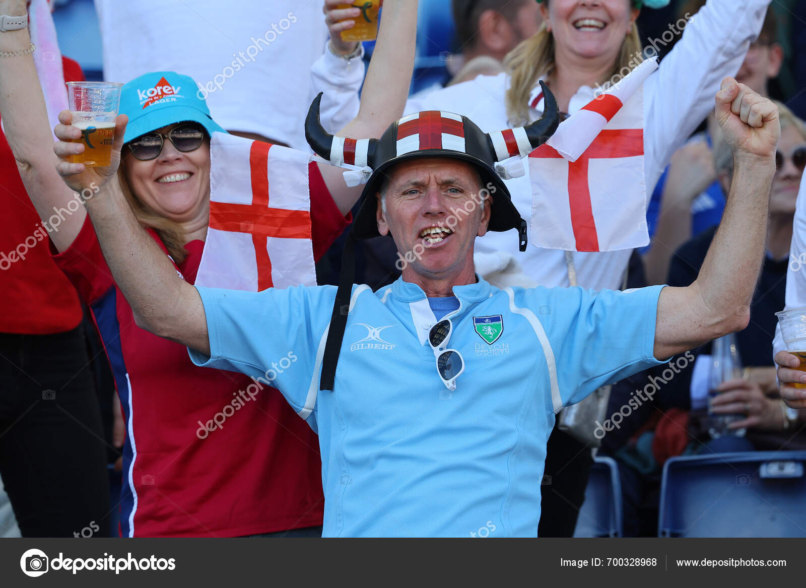 Rome Italy 2024 England Fans Guinness Six Nations 2024 Rugby — Stock ...