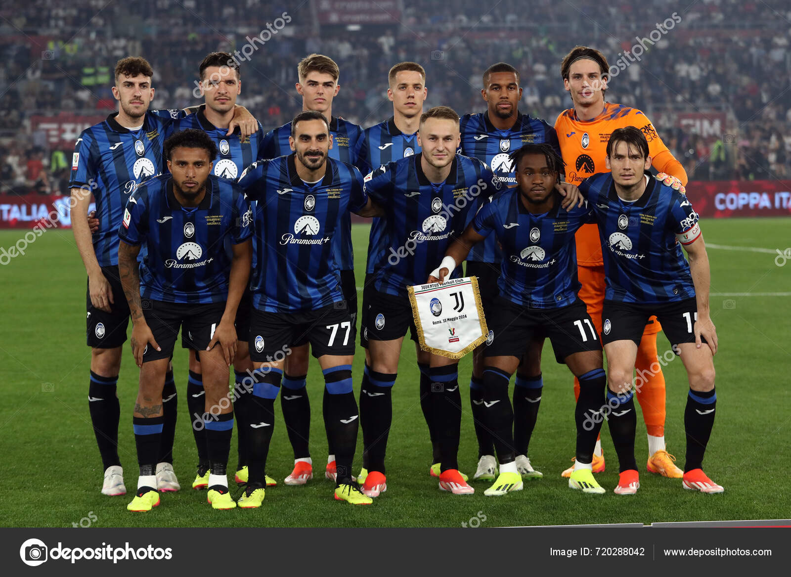 Rome Italy 2024 Atalanta Team Lined Italy Cup 2023 2024 — Stock ...
