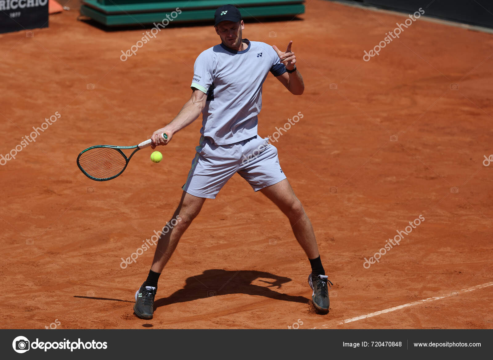 Rome Italy 2024 Hurkacz Tommy Paul Usa Internazionali Bnl 2024 — Stock ...