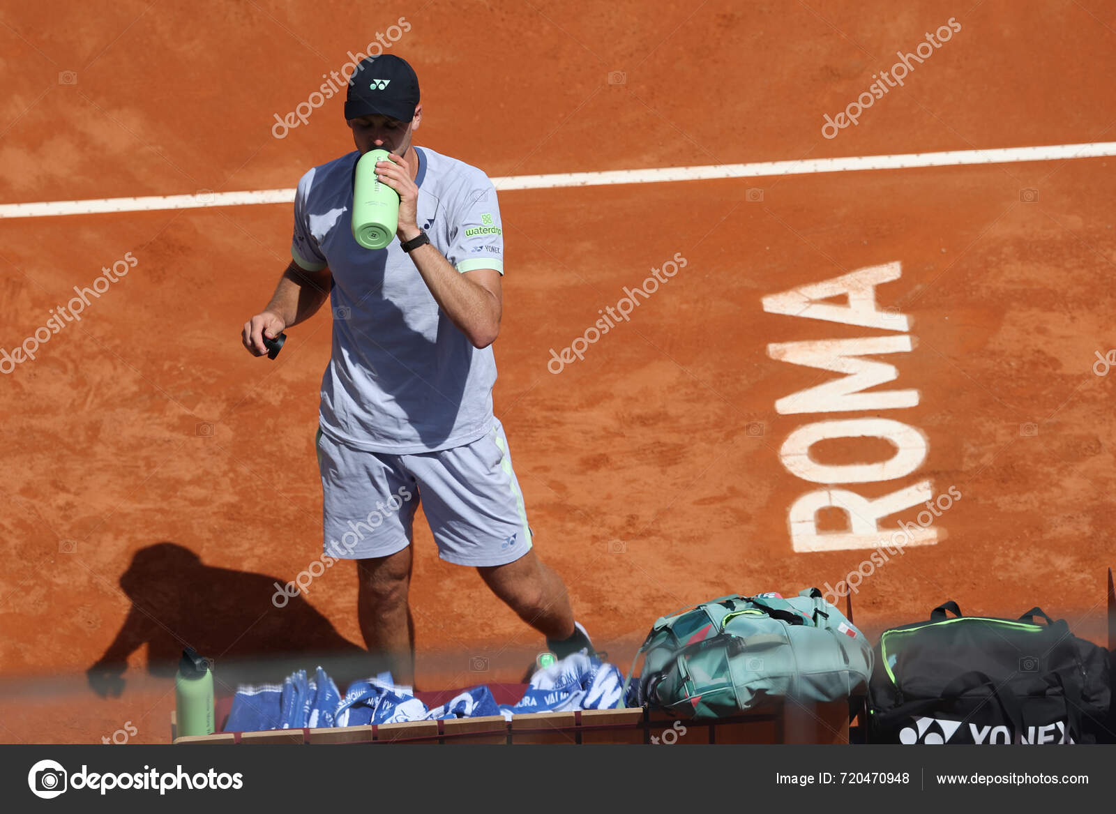 Rome Italy 2024 Hurkacz Tommy Paul Usa Internazionali Bnl 2024 — Stock ...