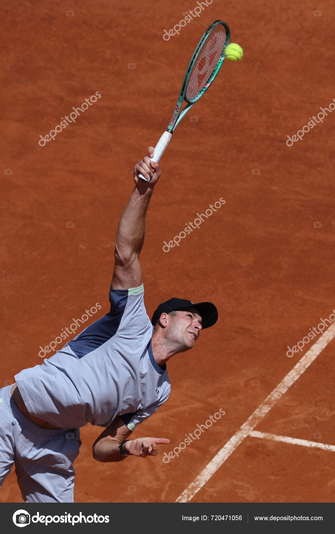 Rome Italy 2024 Hurkacz Tommy Paul Usa Internazionali Bnl 2024 — Stock ...