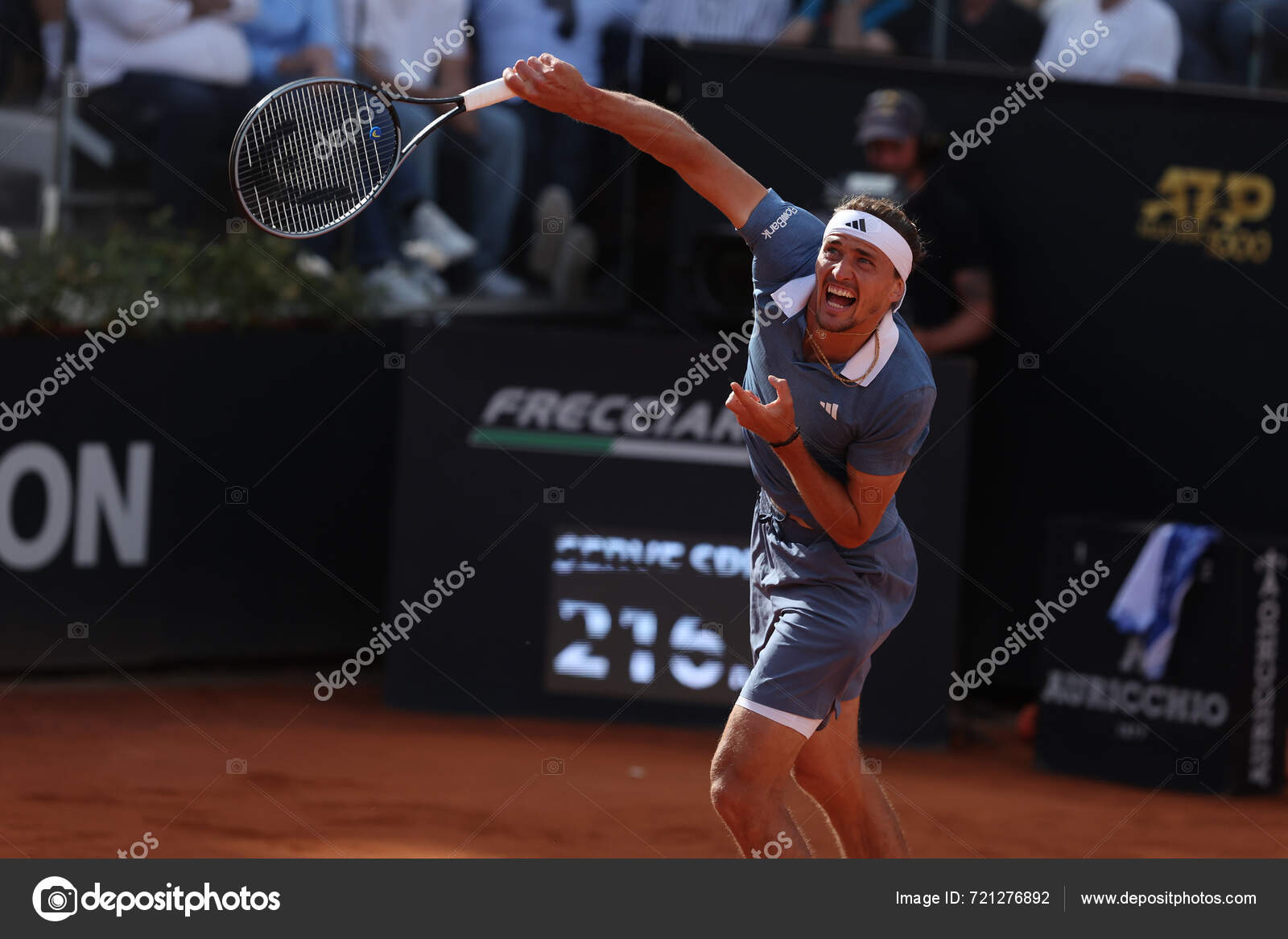 Rome Italy 2024 Alexander Zverev Nicolas Jarry Chile Final Match — Foto Editorial Stok © m ...