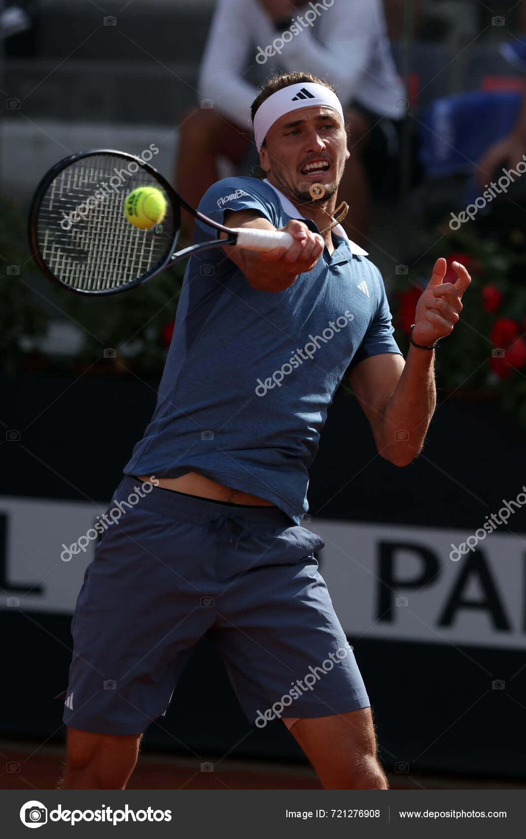 Rome Italy 2024 Alexander Zverev Nicolas Jarry Chile Final Match — Foto ...