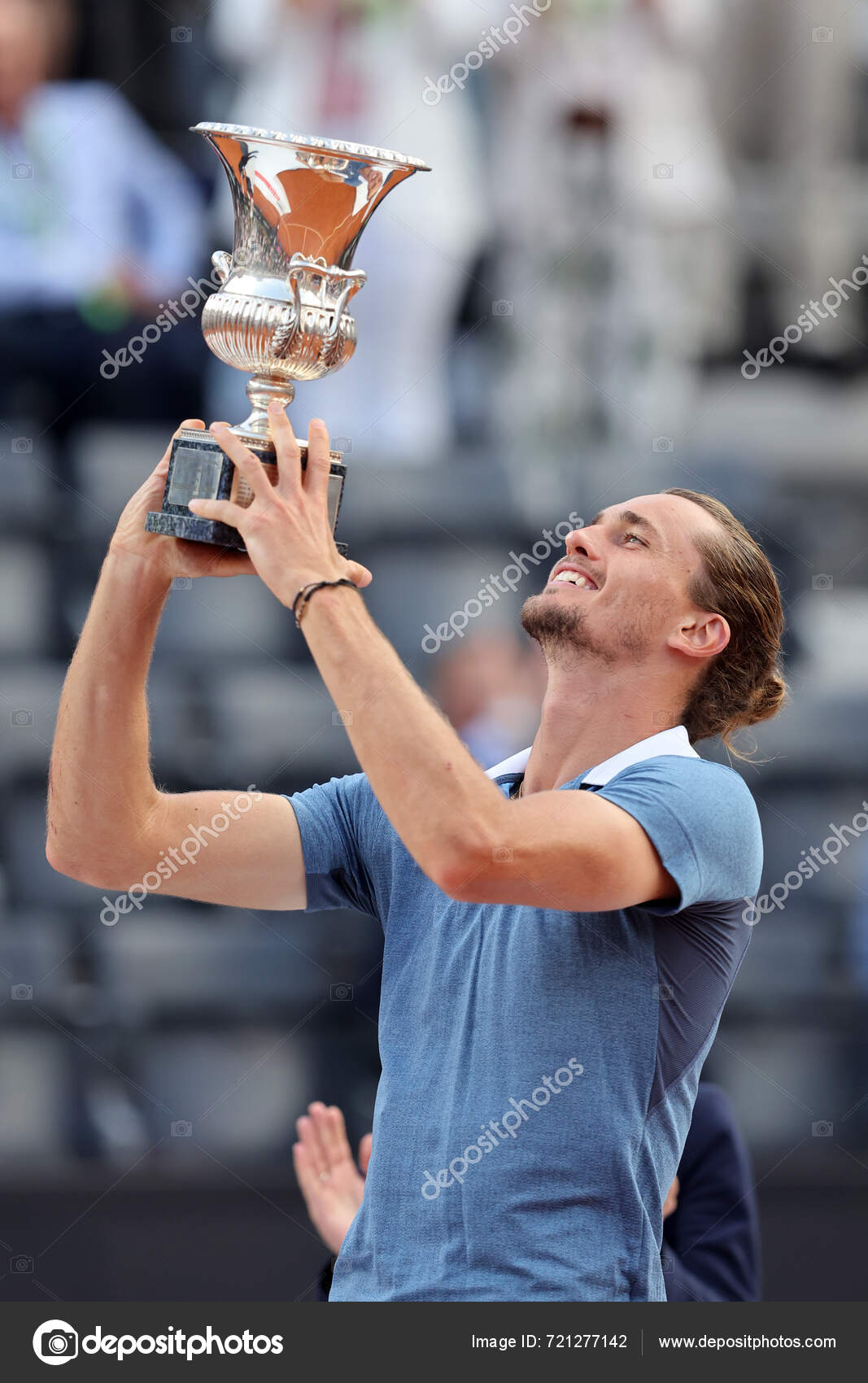 Rome Italy 2024 Alexander Zverev Trophy Ceremony Defeating Nicolas Jarry — Stock Editorial Photo ...