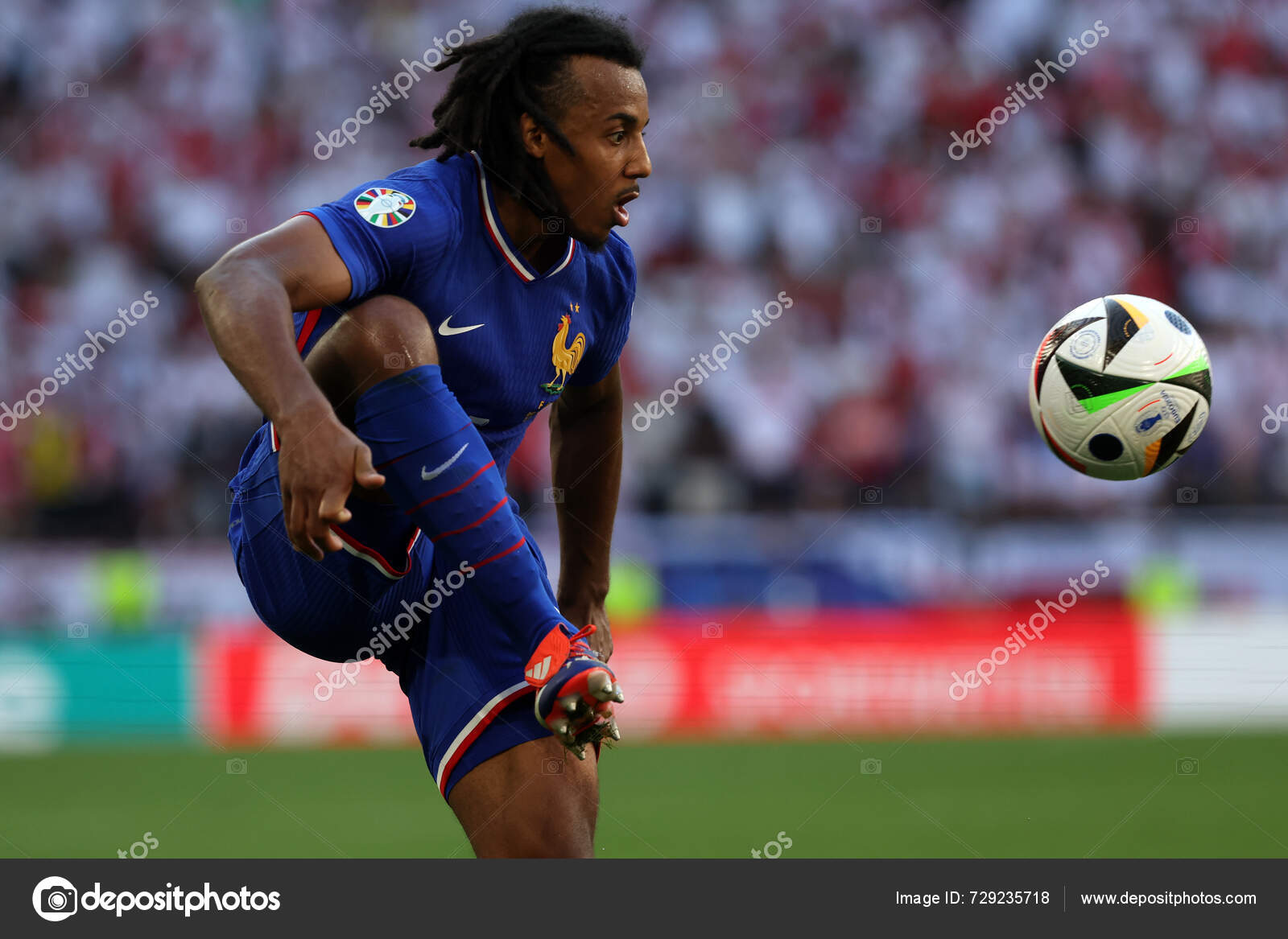 Dortmund Allemagne 2024 Jules Kound France Lors Match Euro 2024 — Photo ...