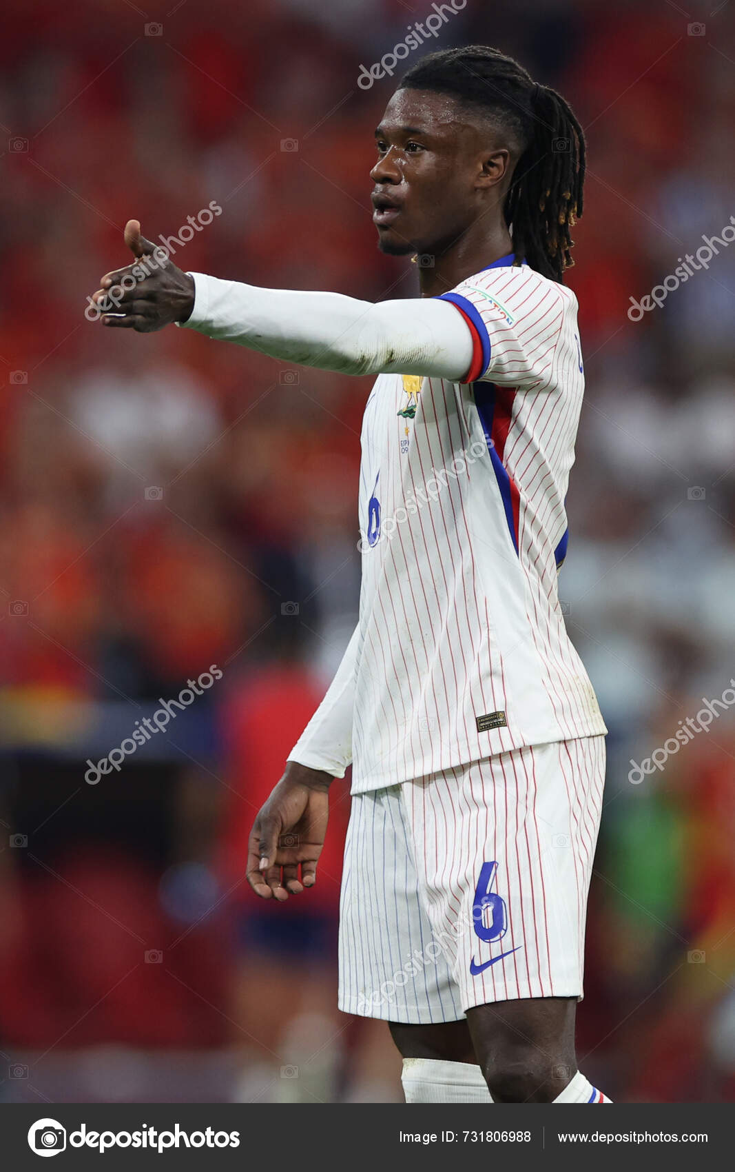 Munich Allemagne 2024 Eduardo Camavinga France Demi Finale L'uefa Euro ...