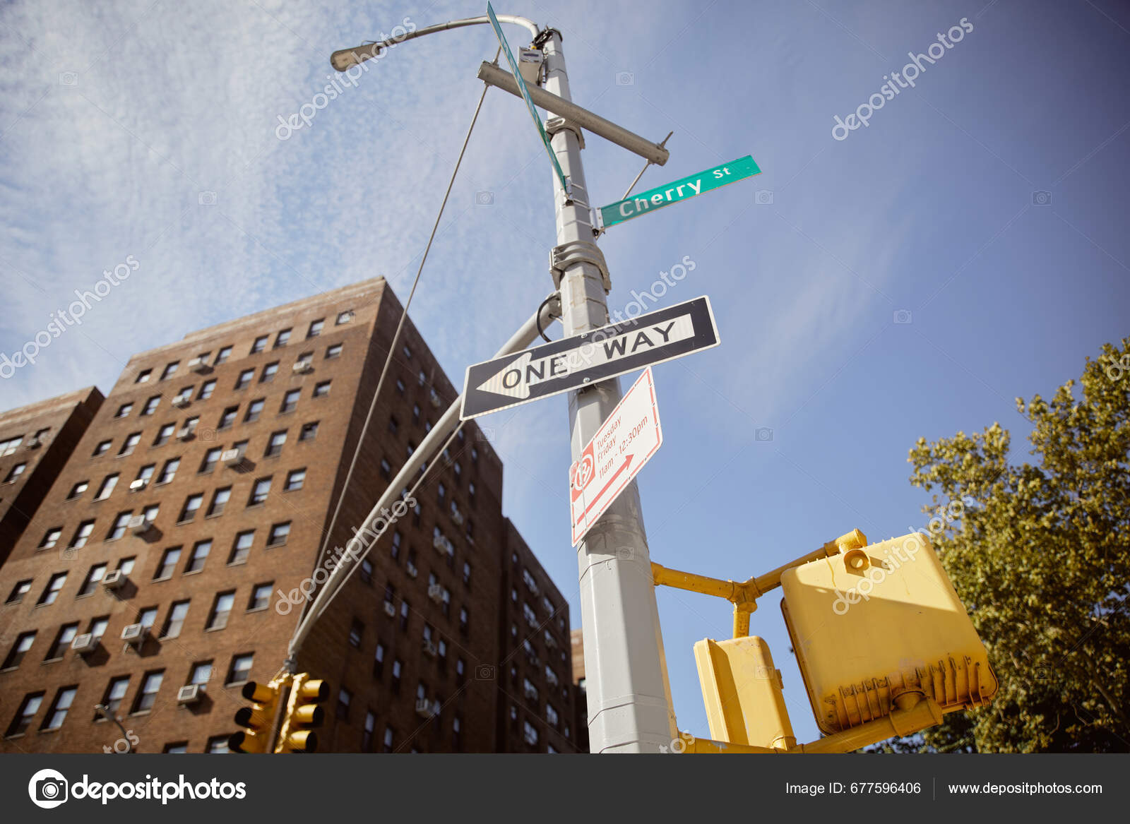 Low Angle View Street Pole Road Signs Showing Direction Red — Stock ...