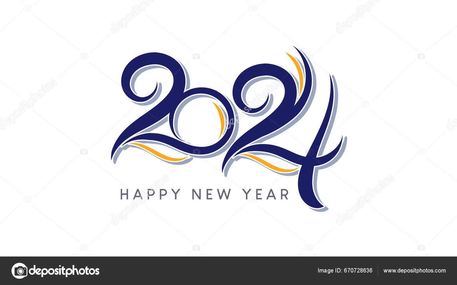 2024 Feliz Año Nuevo 2024 Celebración Año Nuevo 2024 Feliz Vector de ...