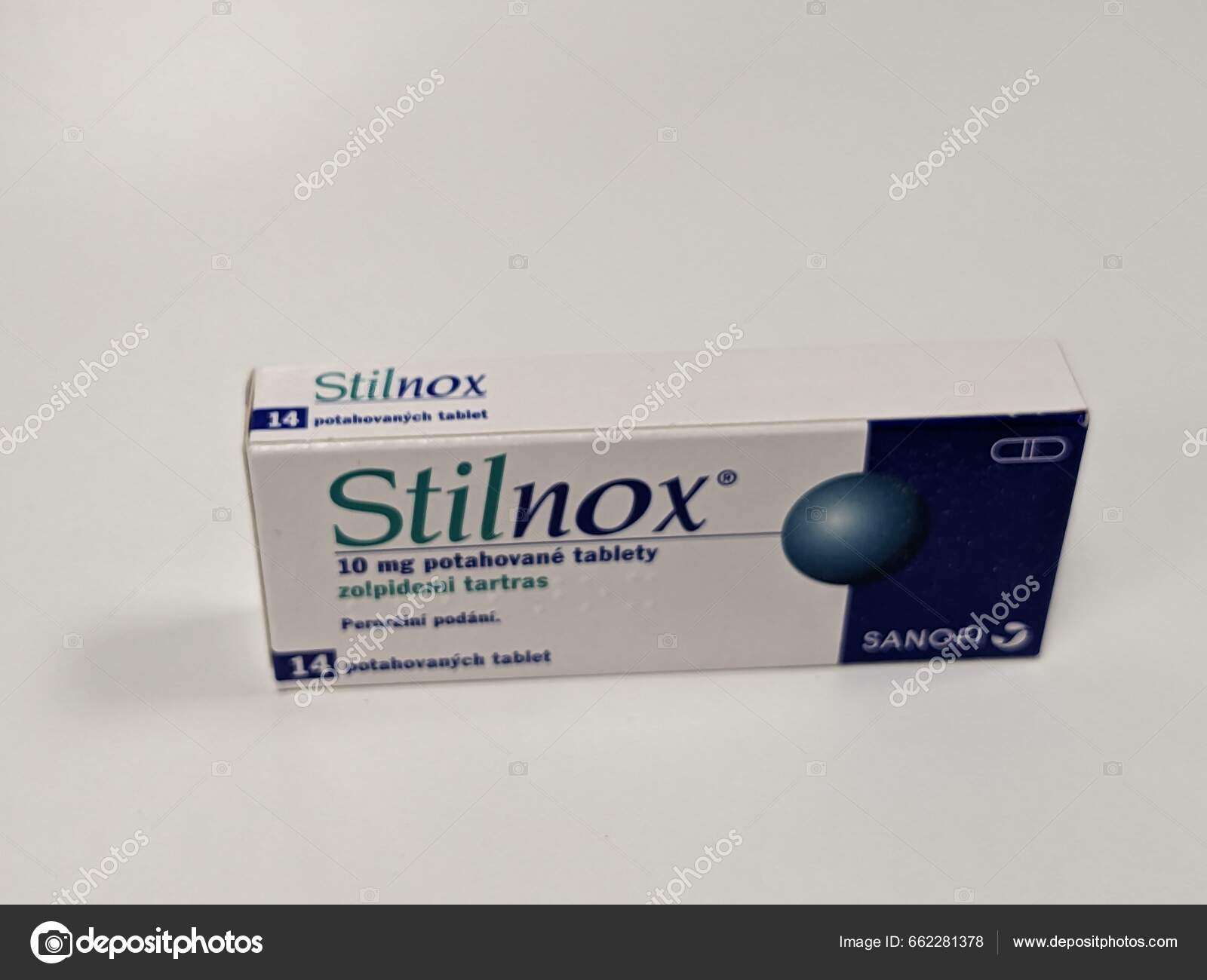 Prague Czech Republic July 2024 Stilnox Box Medication Zolpidem Active ...