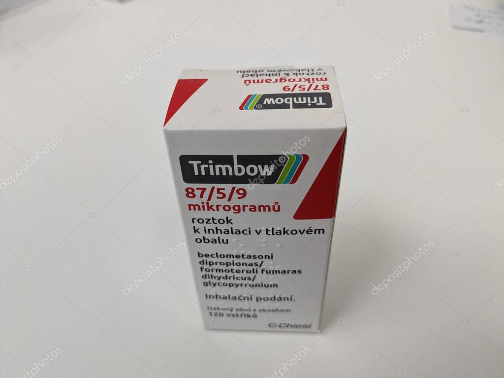 Praga, República Checa23 de mayo de 2023: Trimbow inhaler es un ...