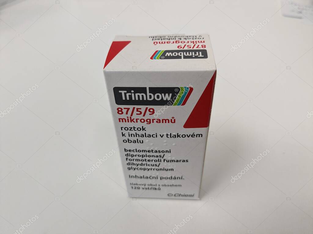 Praga, República Checa23 de mayo de 2023: Trimbow inhaler es un ...
