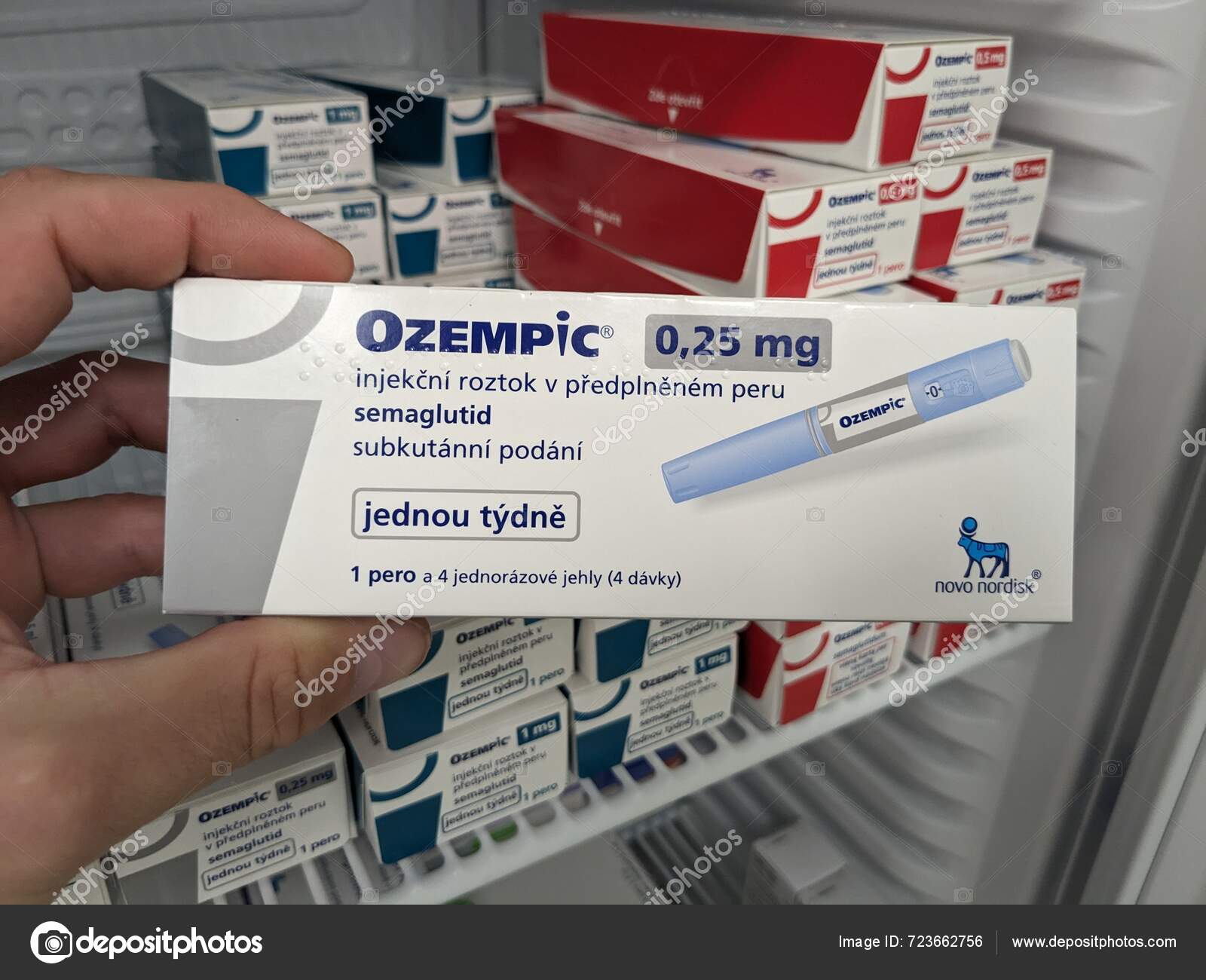 Prague Czech Republic June 2024 Ozempic Box Czech Version Ozempic ...