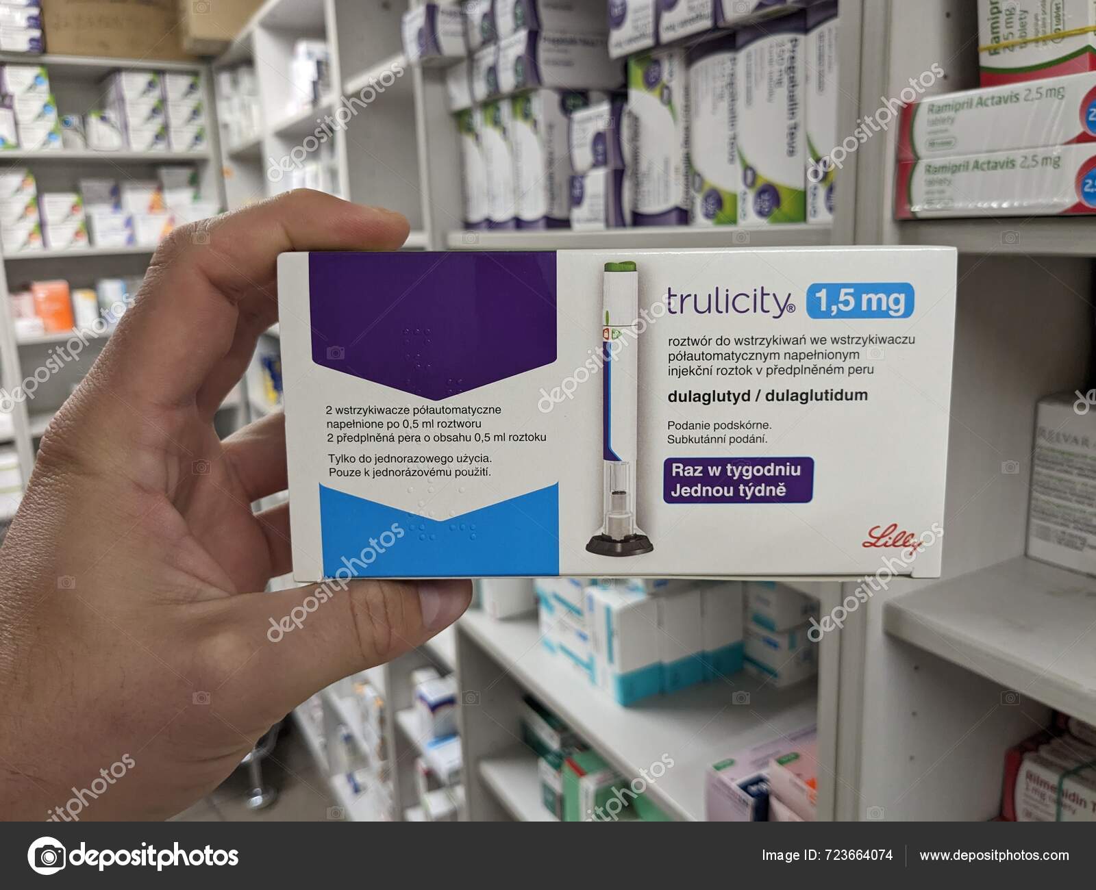 Prague Czech Republic June 2024 Box Trulicity Eli Lilly Insulin — Stock ...