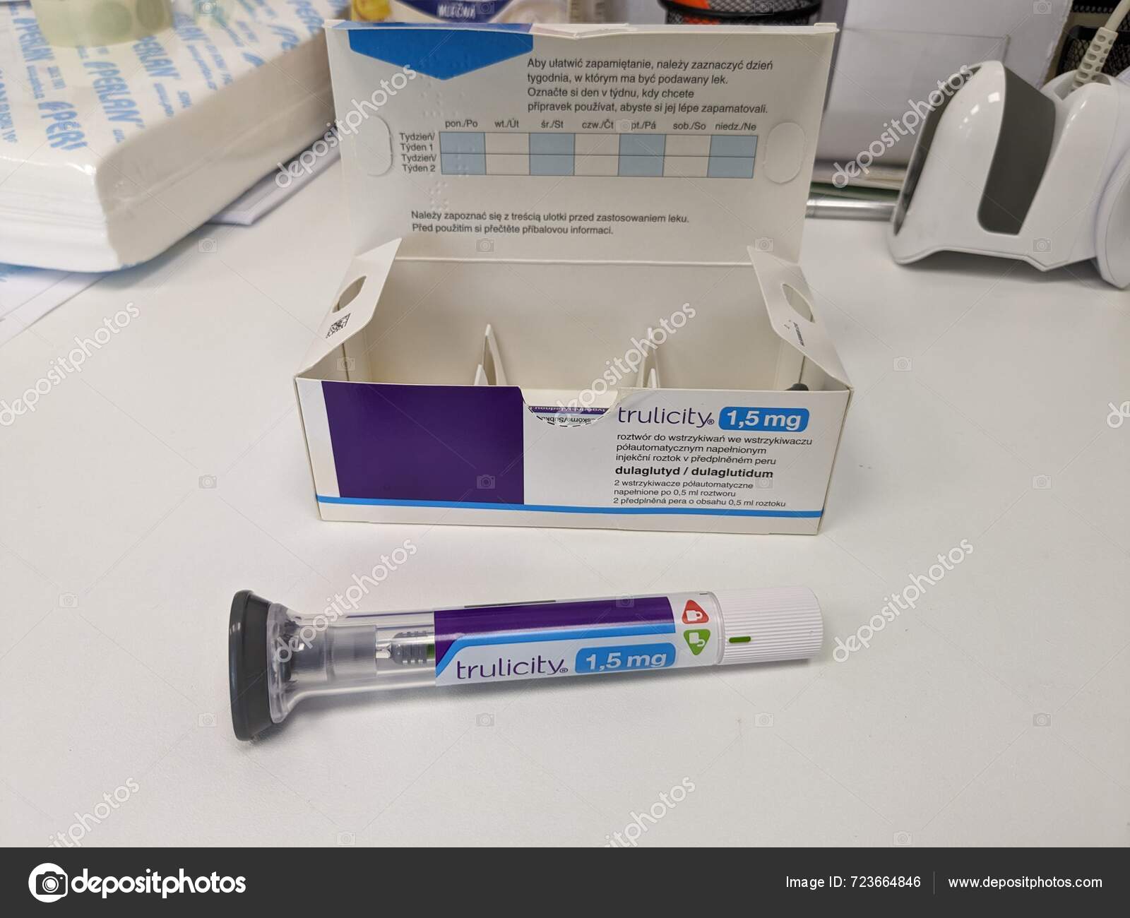 Prague Czech Republic June 2024 Box Trulicity Eli Lilly Insulin — Stock ...