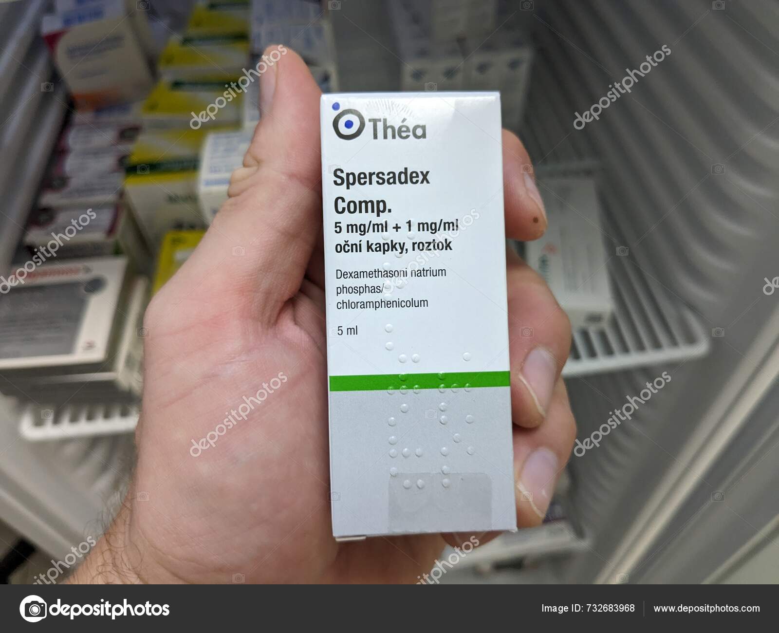 Praga República Checa Agosto 2024 Spersadex Comp Caja Gotas Para — Foto ...