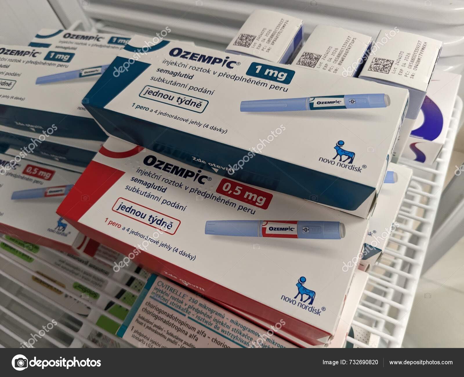 Brno Czech Republic June 2024 Ozempic Box Czech Version Ozempic — Stock ...
