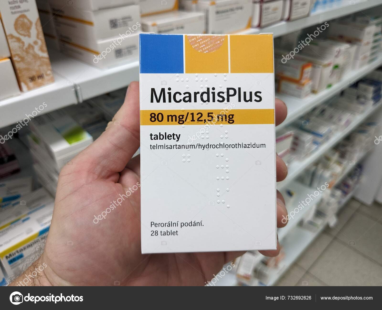 Prague Czech Republic July 2024 Micardis Box Medication Telmisartan ...
