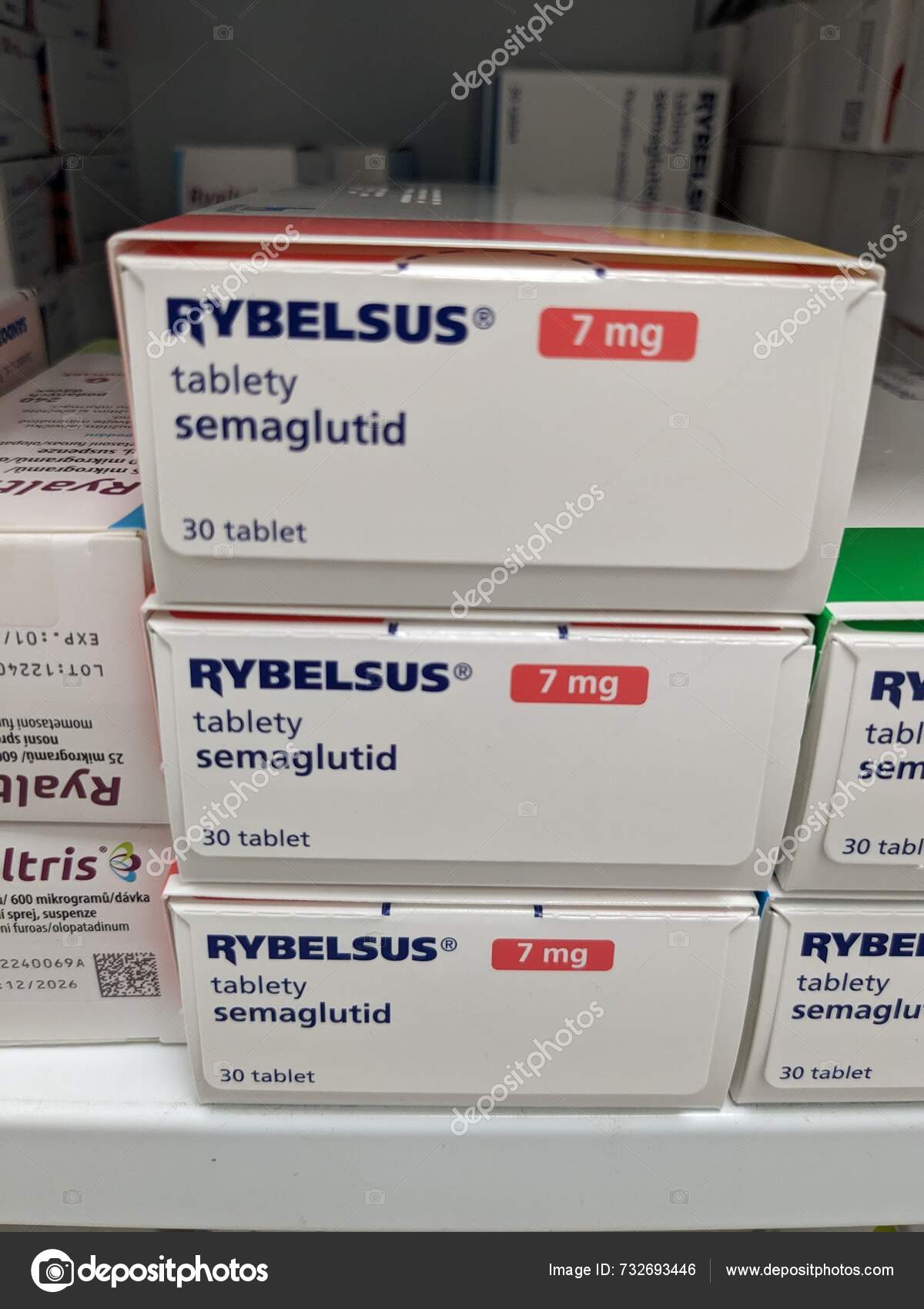 Prague Czech Republic July 2024 Rybelsus Box Medication Semaglutide ...