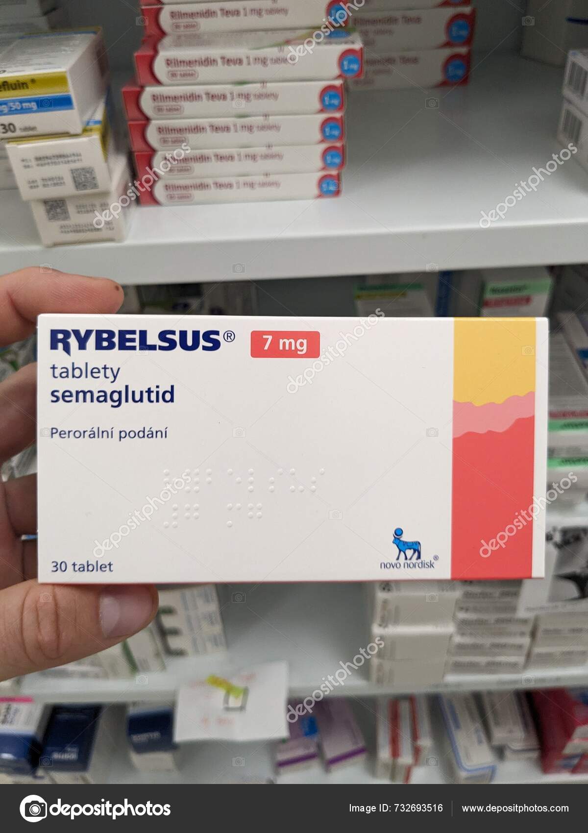 Prague Czech Republic July 2024 Rybelsus Box Medication Semaglutide ...