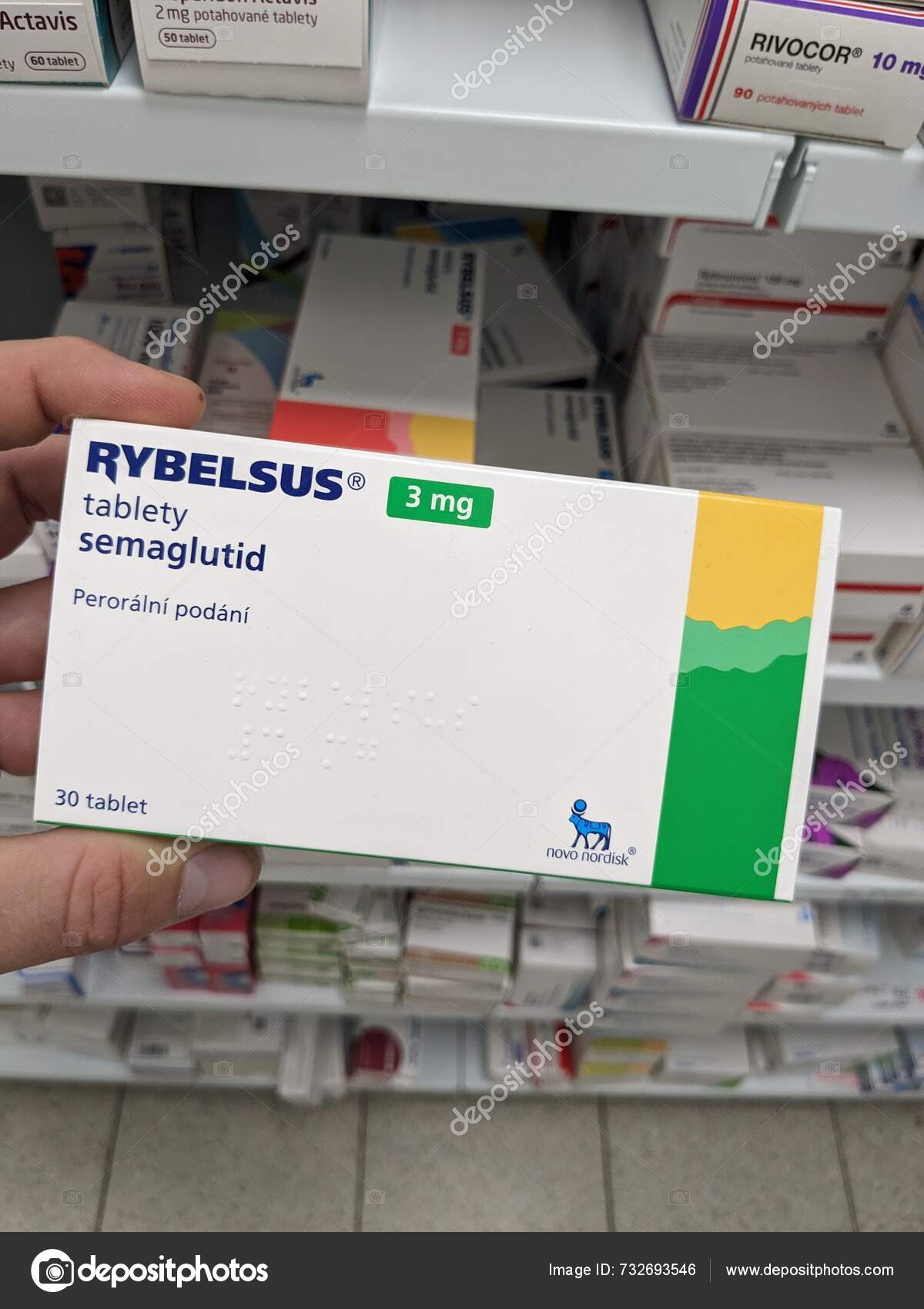 Prague Czech Republic July 2024 Rybelsus Box Medication Semaglutide ...