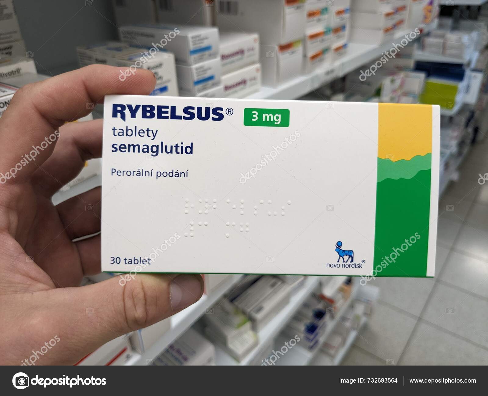 Prague Czech Republic July 2024 Rybelsus Box Medication Semaglutide ...