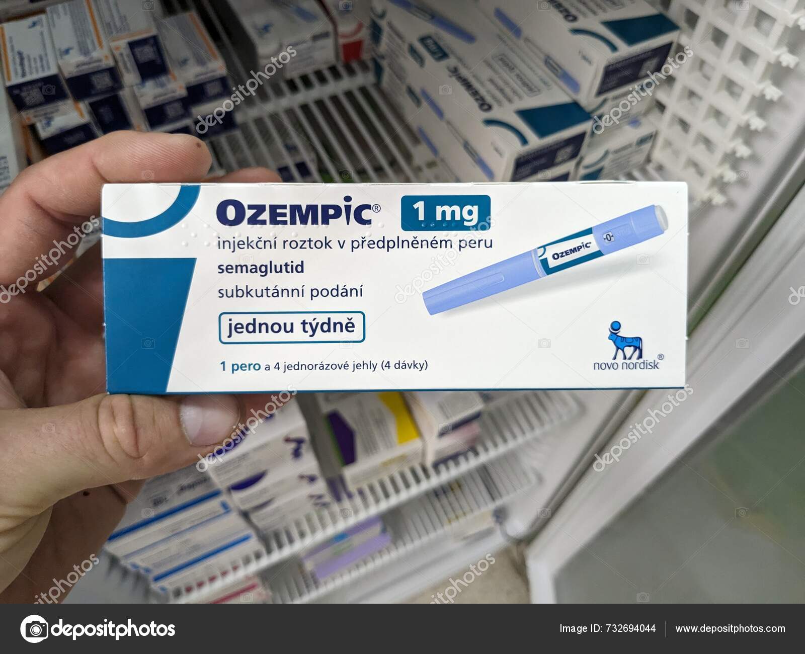 Prague Czech Republic June 2024 Ozempic Box Czech Version Ozempic ...