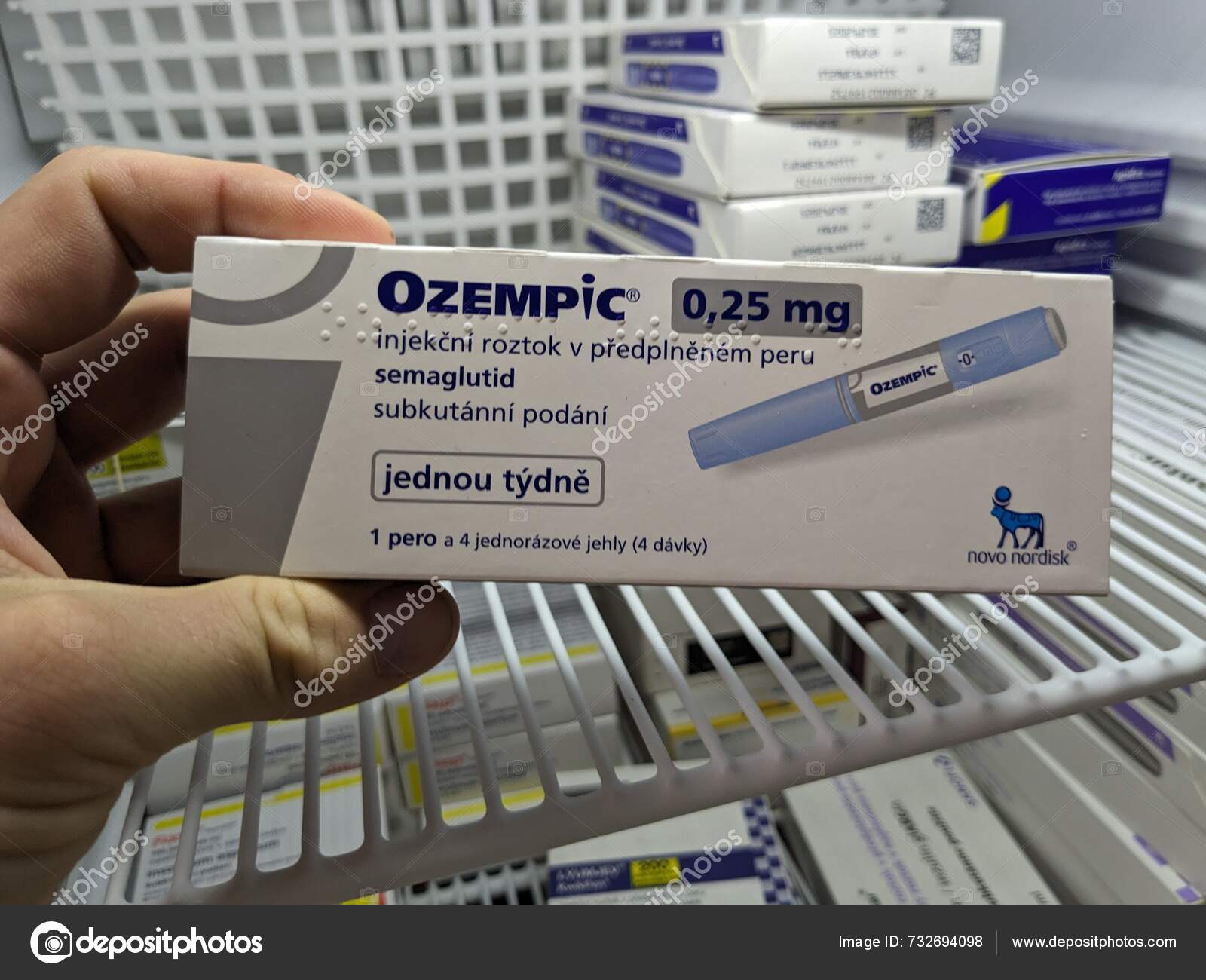 Prague Czech Republic June 2024 Ozempic Box Czech Version Ozempic — Stock Editorial Photo ...