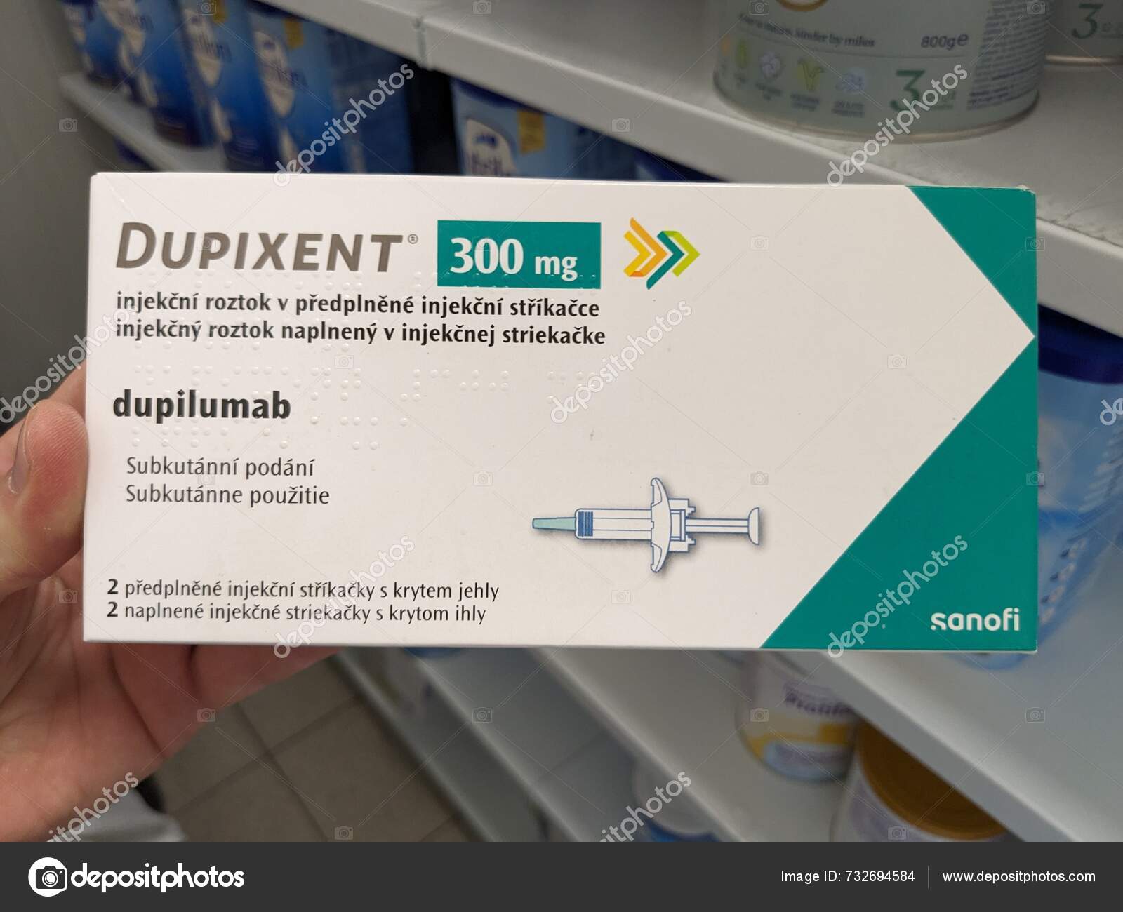 Prague République Tchèque Juin 2024 Dupixent Boîte Médicaments ...