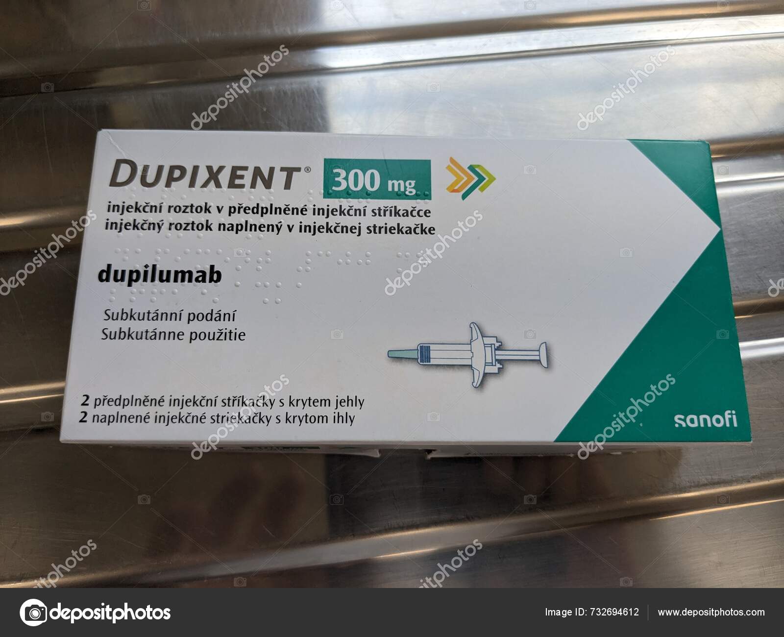 Prague Czech Republic June 2024 Dupixent Box Medication Dupilumab ...