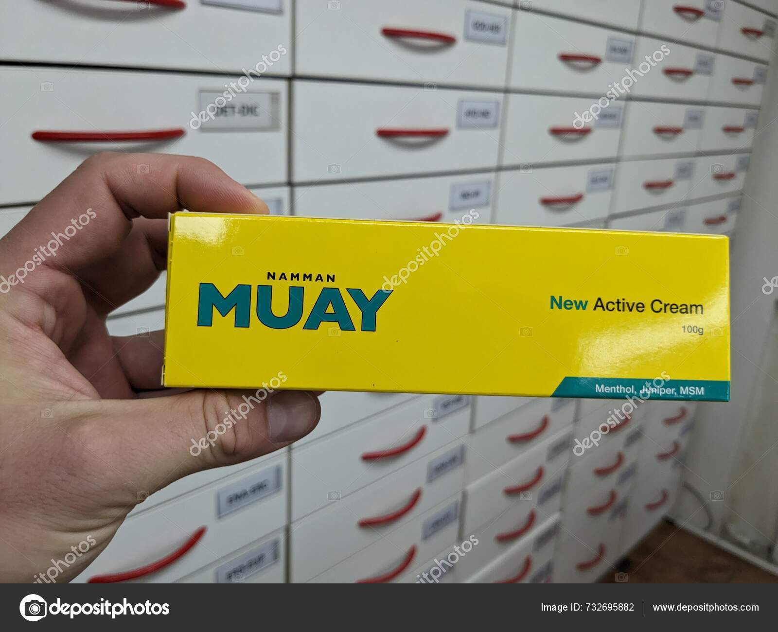 Prague Czech Republic July 2024 Muay Box Medication Methyl Salicylate ...