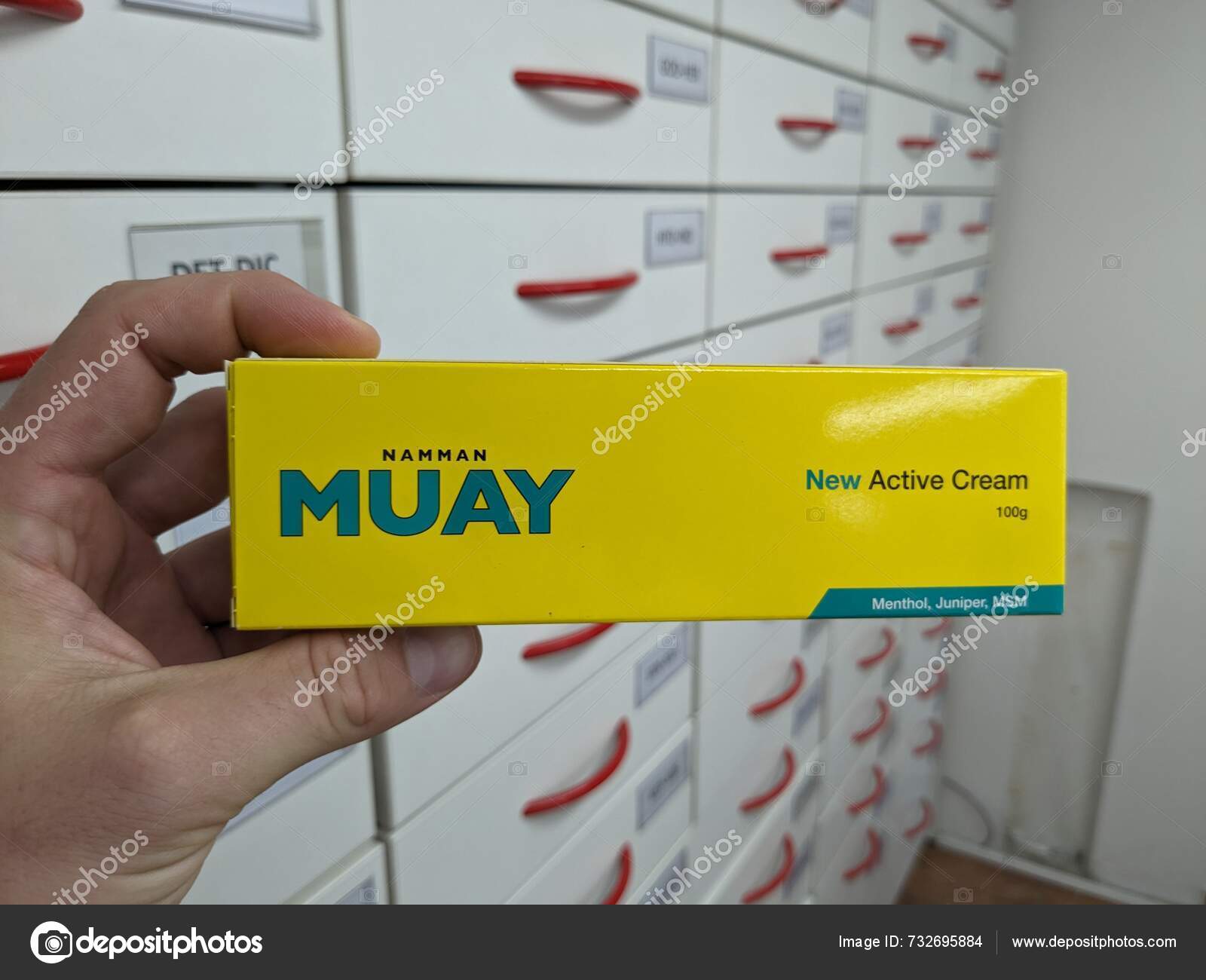 Prague Czech Republic July 2024 Muay Box Medication Methyl Salicylate ...