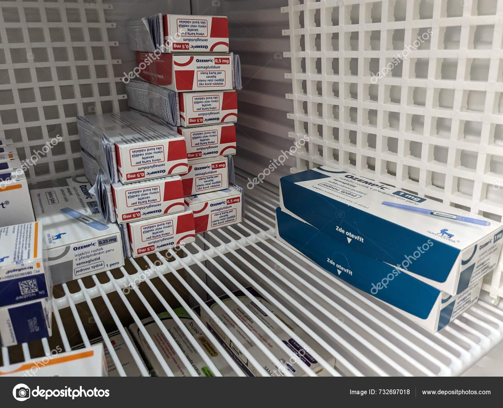 Prague Czech Republic July 2024 Ozempic Box Medication Semaglutide Active — Stock Editorial ...