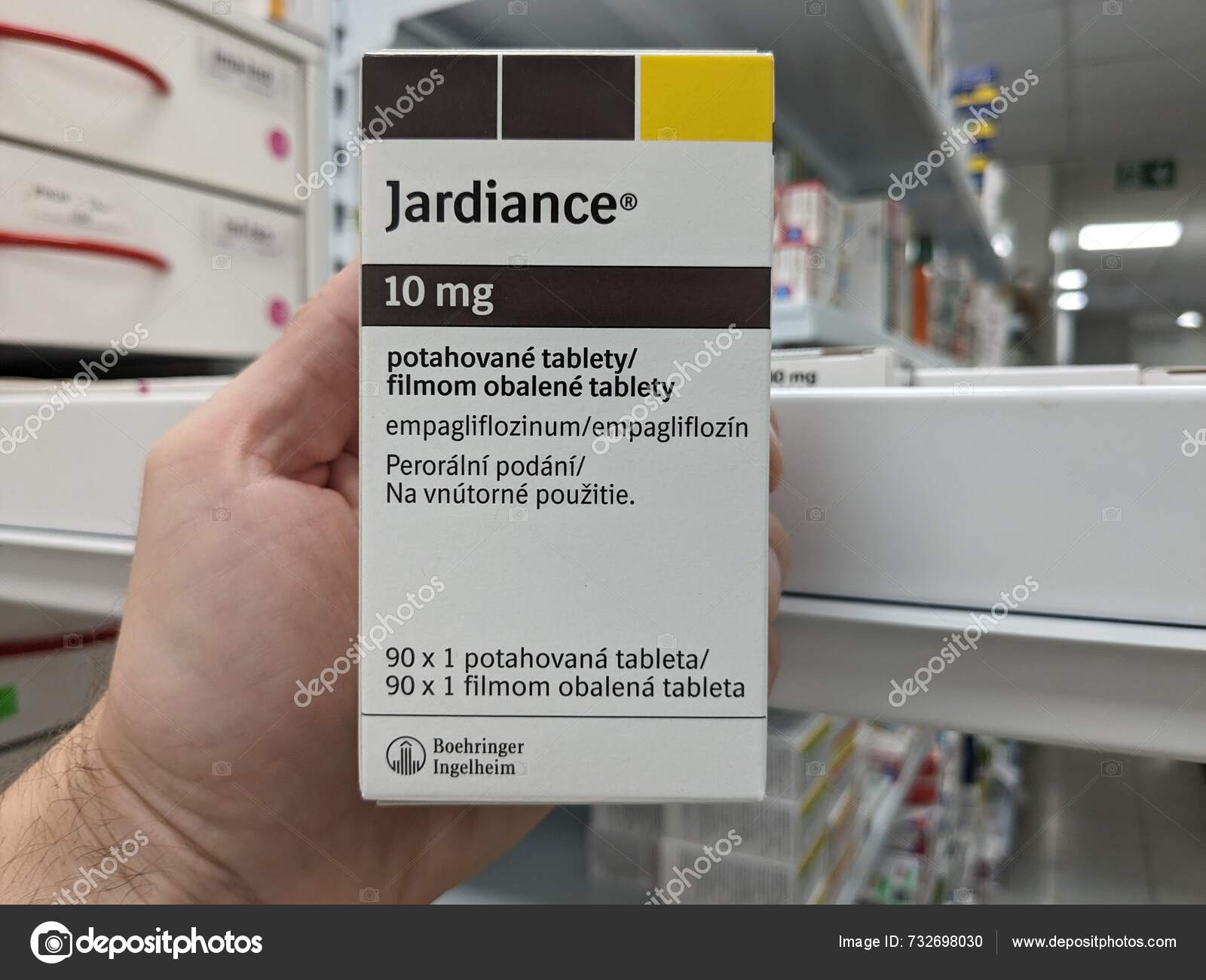 Prague Czech Republic July 2024 Jardiance Box Medication Empagliflozin ...