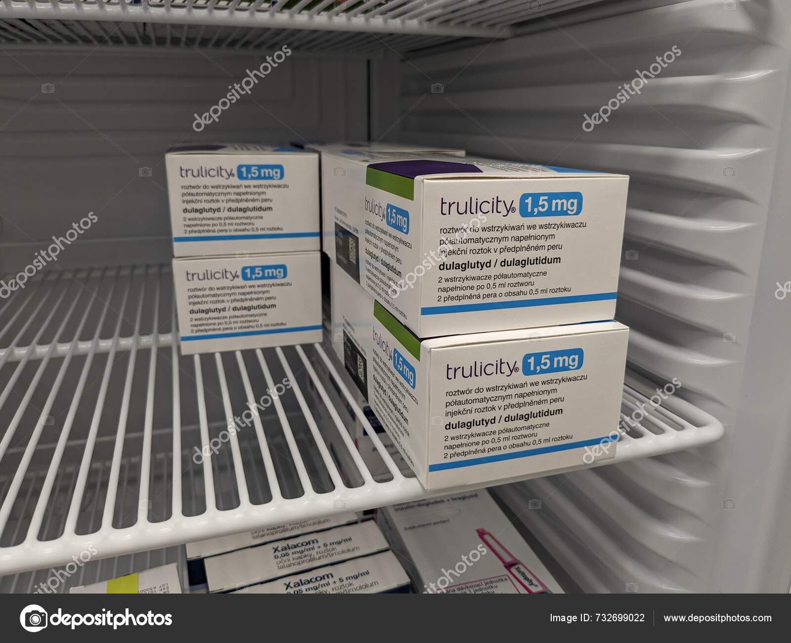 Praga República Checa Julio 2024 Trulicity Box Medicine Dulaglutide ...