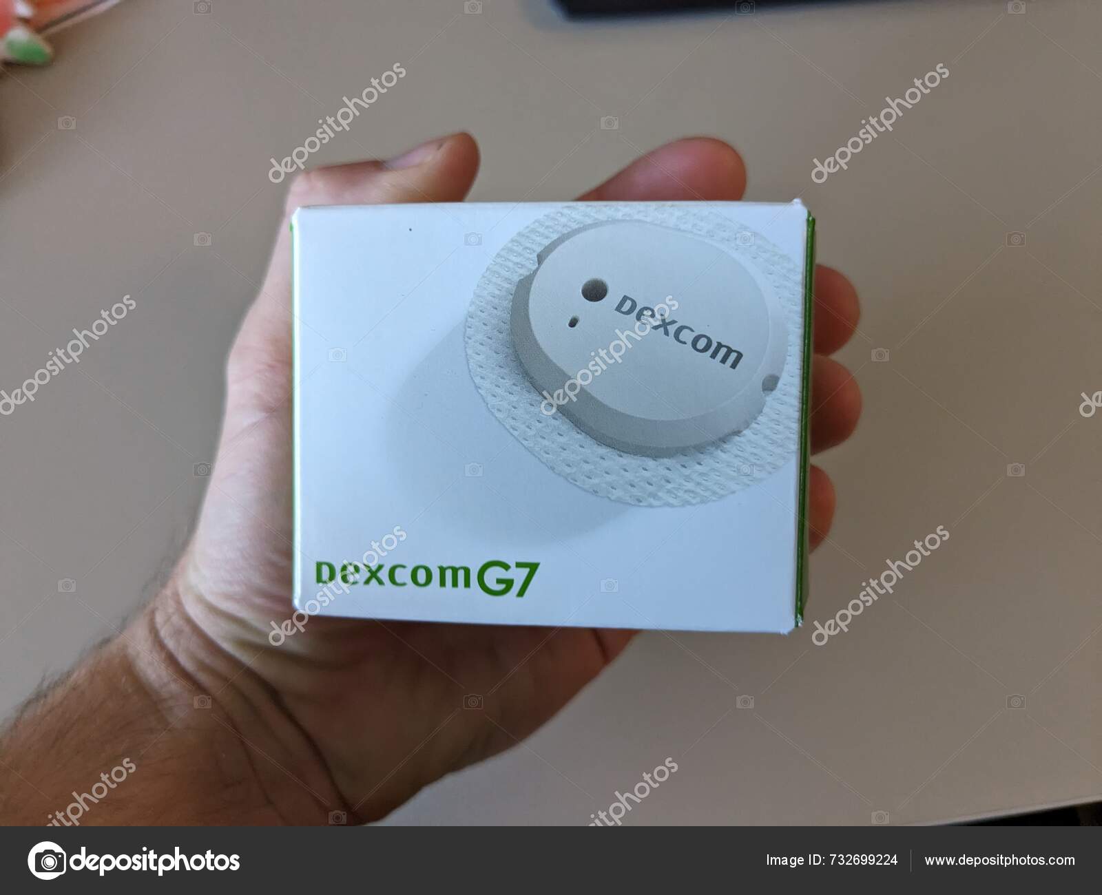 Prague Czech Republic July 2024 Dexcom Sensor Sensor Continuous Glucose ...