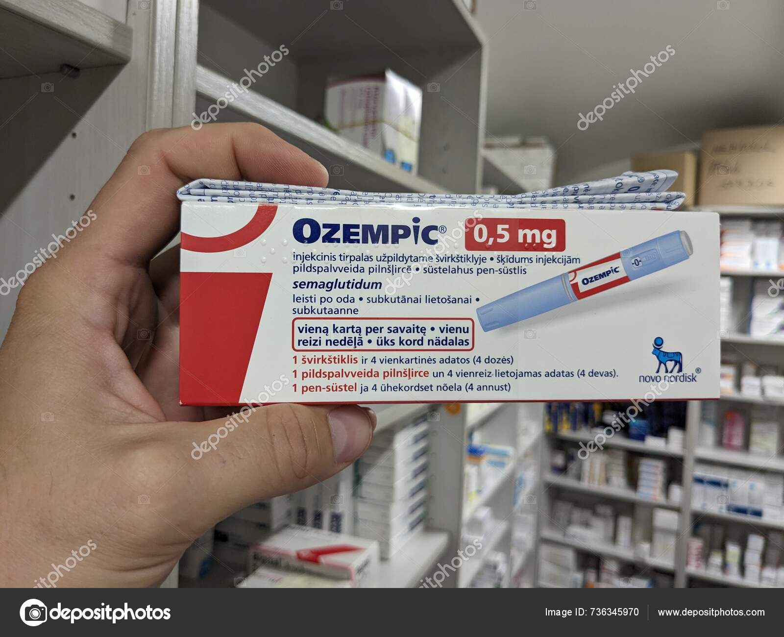 Prague Czech Republic August 2024 Ozempic Box Czech Version Ozempic — Stock Editorial Photo ...