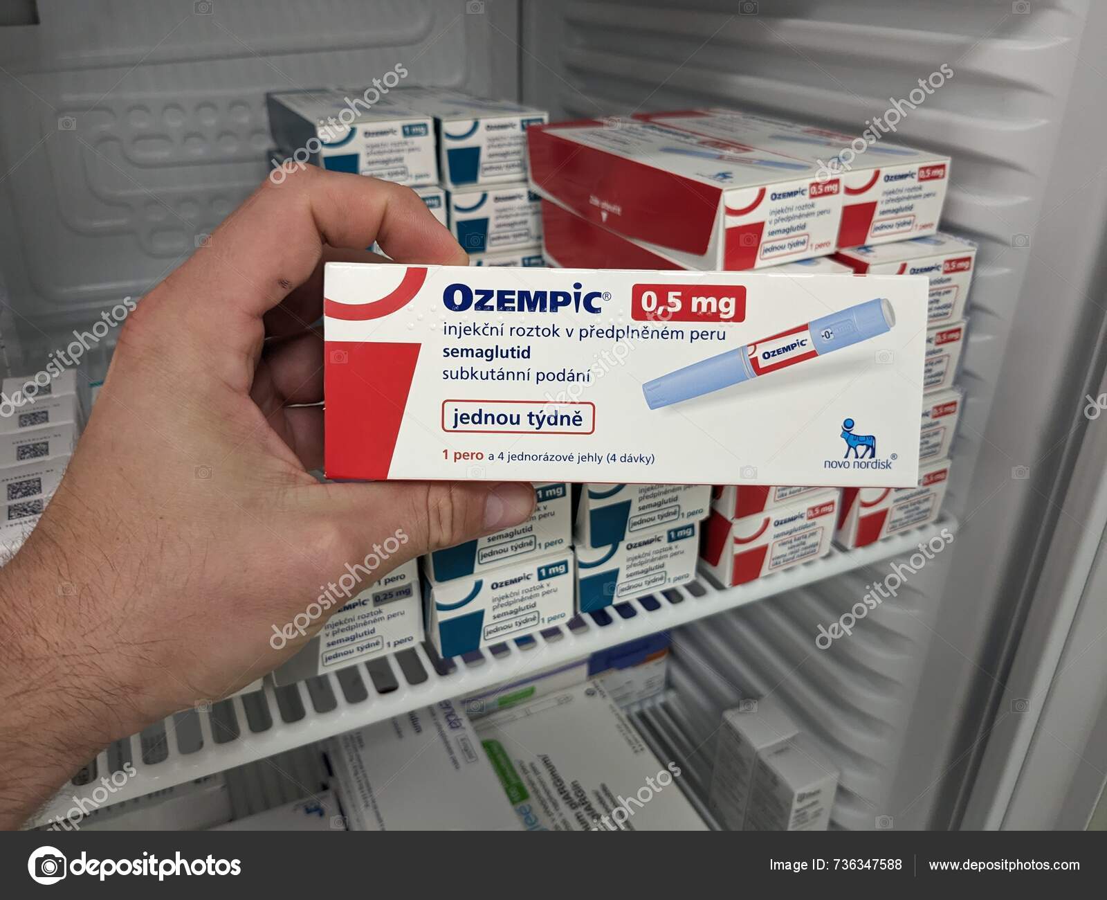 Prague Czech Republic August 2024 Ozempic Box Czech Version Ozempic — Stock Editorial Photo ...