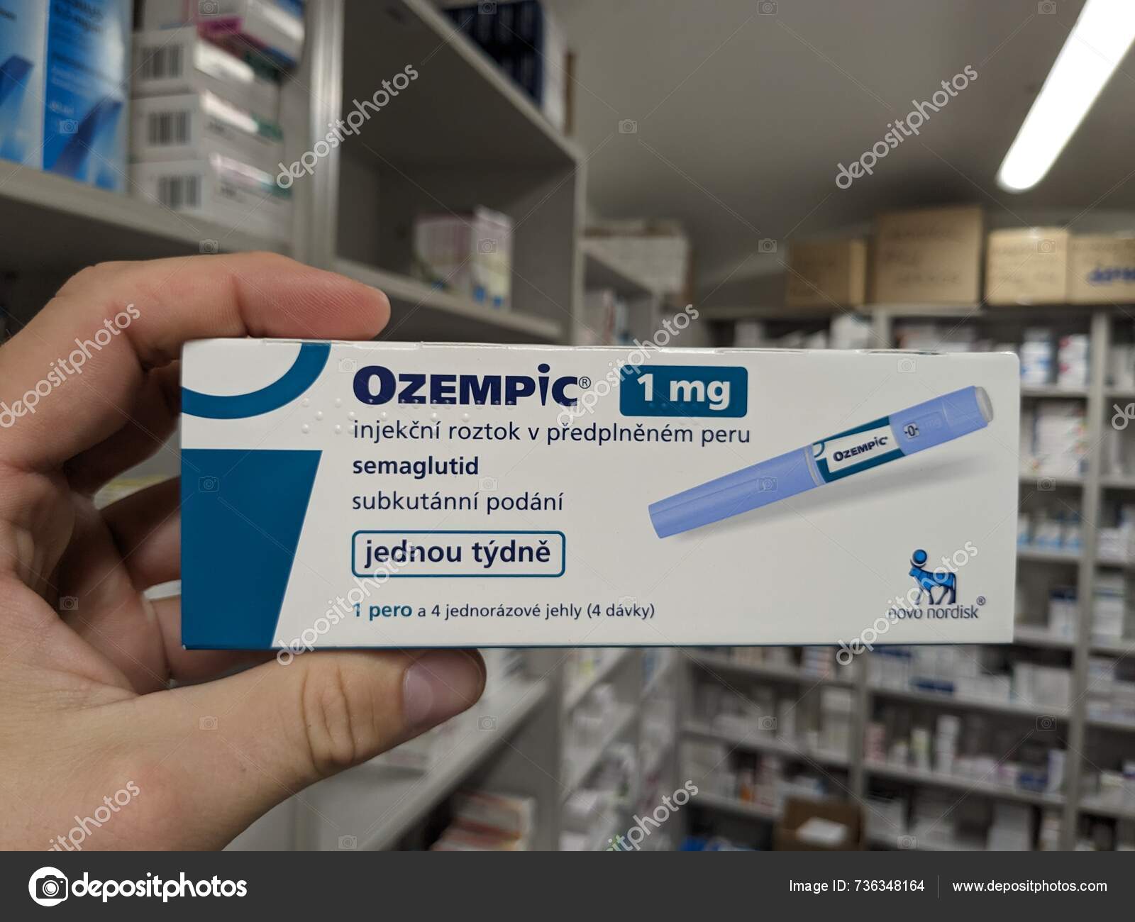 Prague Czech Republic August 2024 Ozempic Box Czech Version Ozempic — Stock Editorial Photo ...