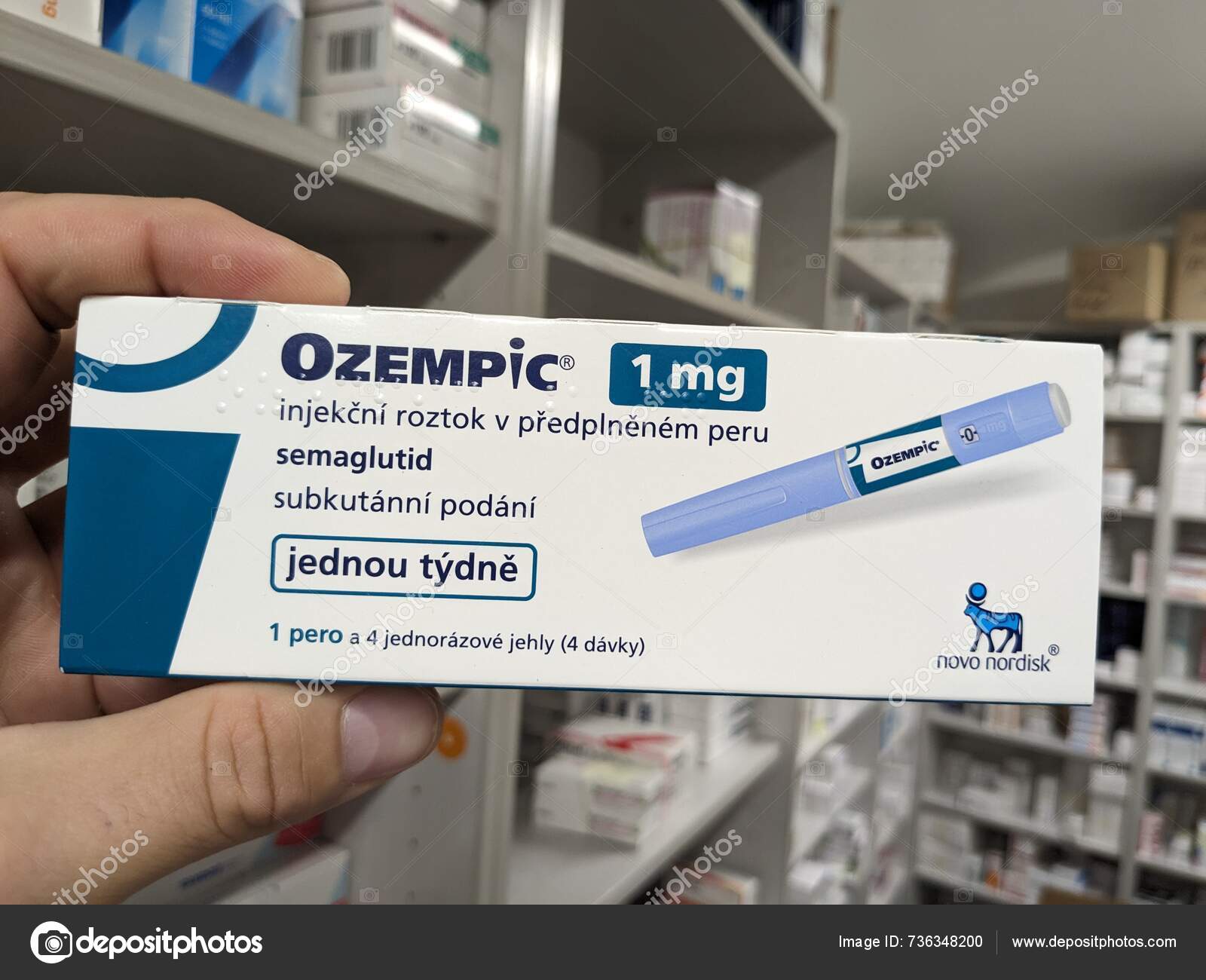 Prague Czech Republic August 2024 Ozempic Box Czech Version Ozempic — Stock Editorial Photo ...