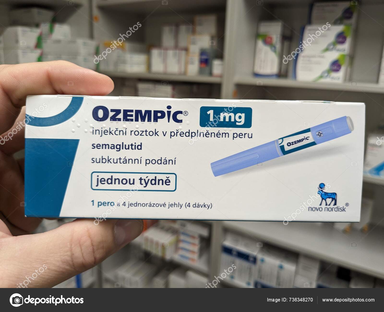 Prague Czech Republic August 2024 Ozempic Box Czech Version Ozempic — Stock Editorial Photo ...