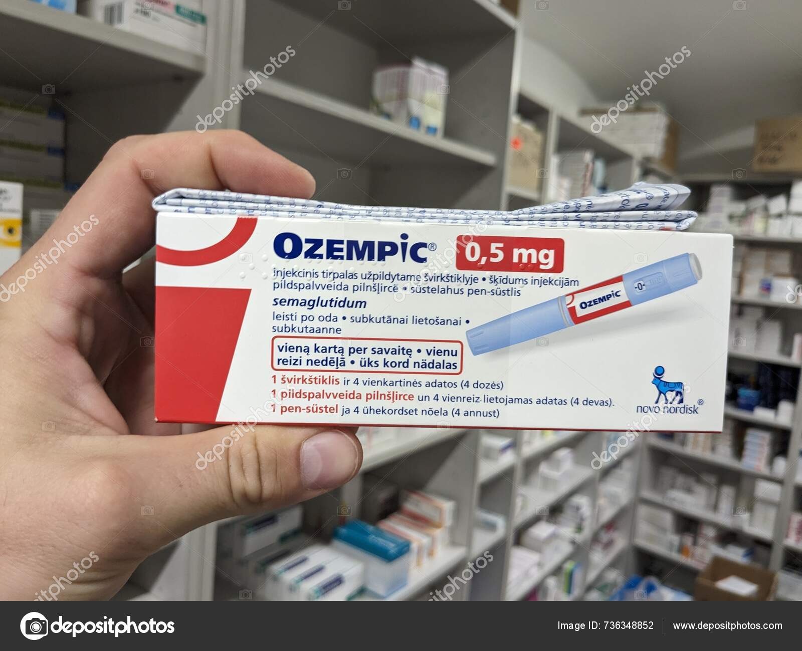 Prague Czech Republic August 2024 Ozempic Box Czech Version Ozempic — Stock Editorial Photo ...