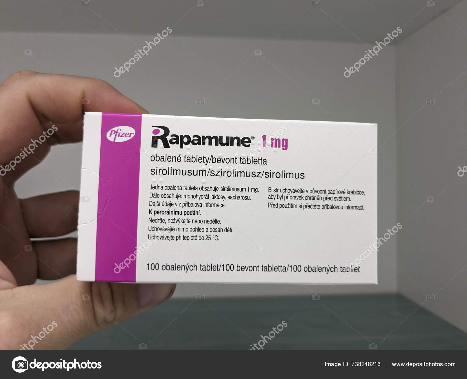 Prague Czech Republic July 2024 Rapamune Tablets Sirolimus Active ...