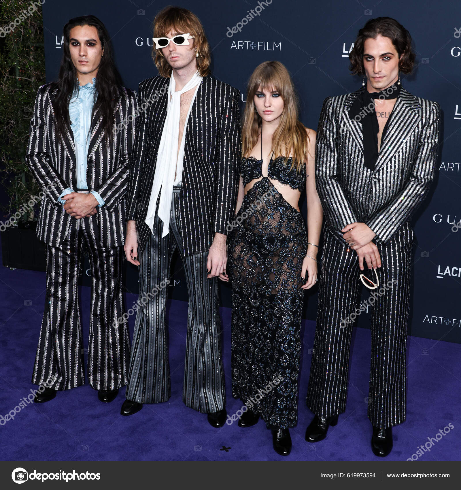 Ethan Torchio Thomas Raggi Victoria Angelis Damiano David Mneskin Arrive – Stock Editorial Photo ...