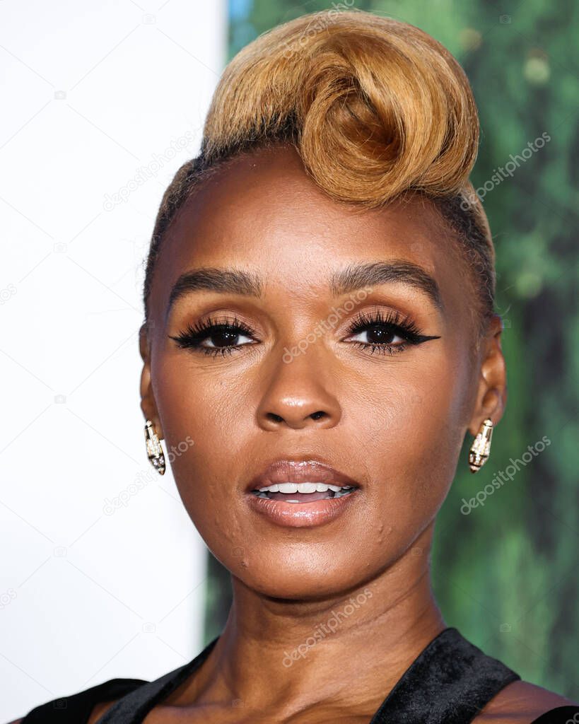 Janelle Mone (Janelle Monae) vistiendo un vestido de alta costura de ...