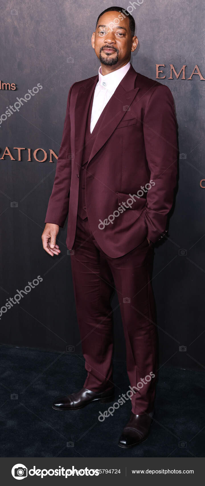 American Actor Smith Arrives Los Angeles Premiere Apple Original Films ...