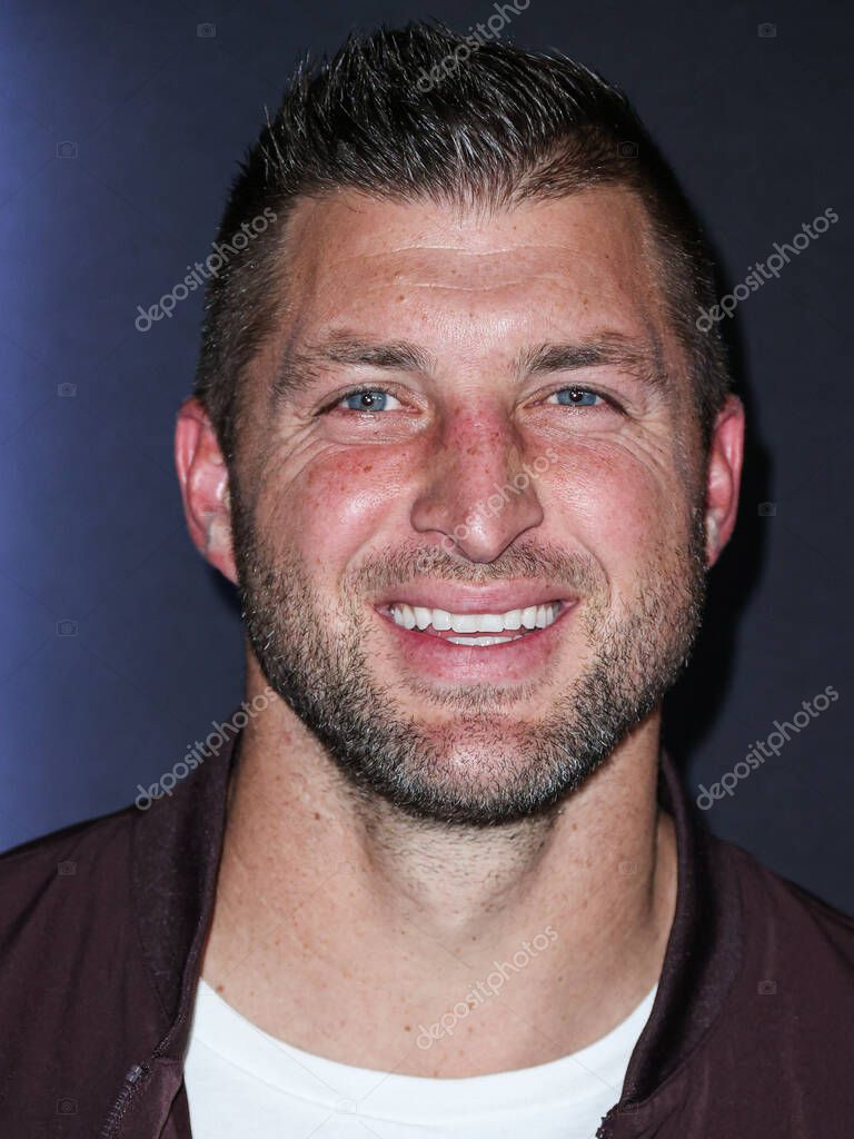 American football player Tim Tebow arrives at ESPN And CFP's Allstate ...