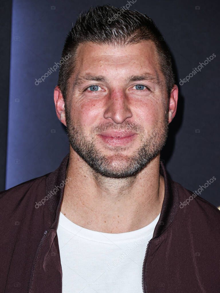 American football player Tim Tebow arrives at ESPN And CFP's Allstate ...